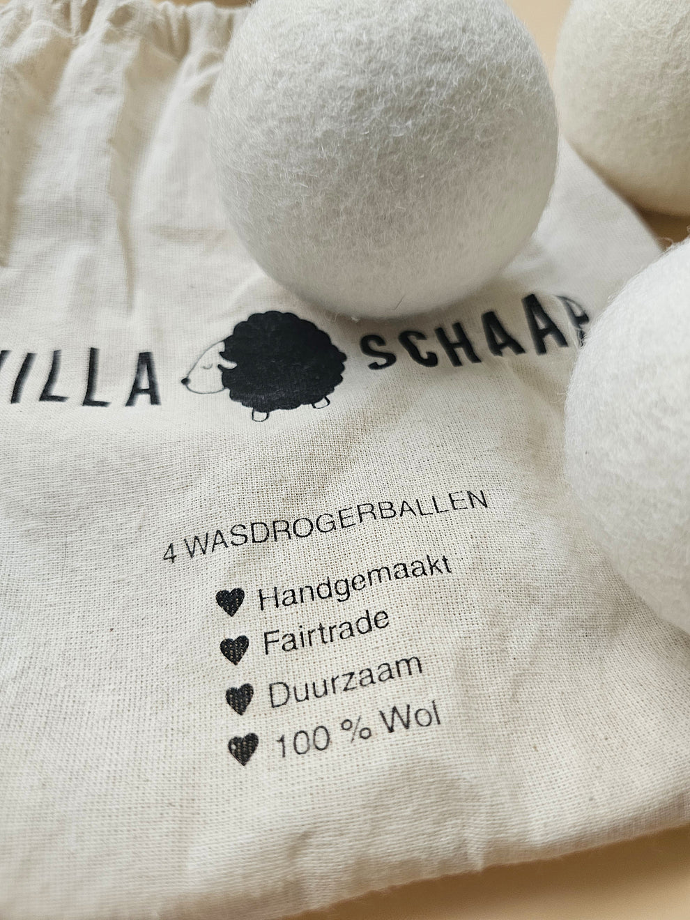 Wasdrogerballen 4 st. – Villa Schaap